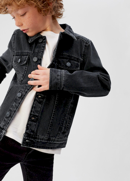 Mango Chaqueta John Tejano Negro Talla 07 - Rappi