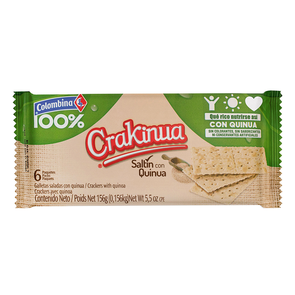 Crakeñas Galletas Saltin con Quinua - Rappi