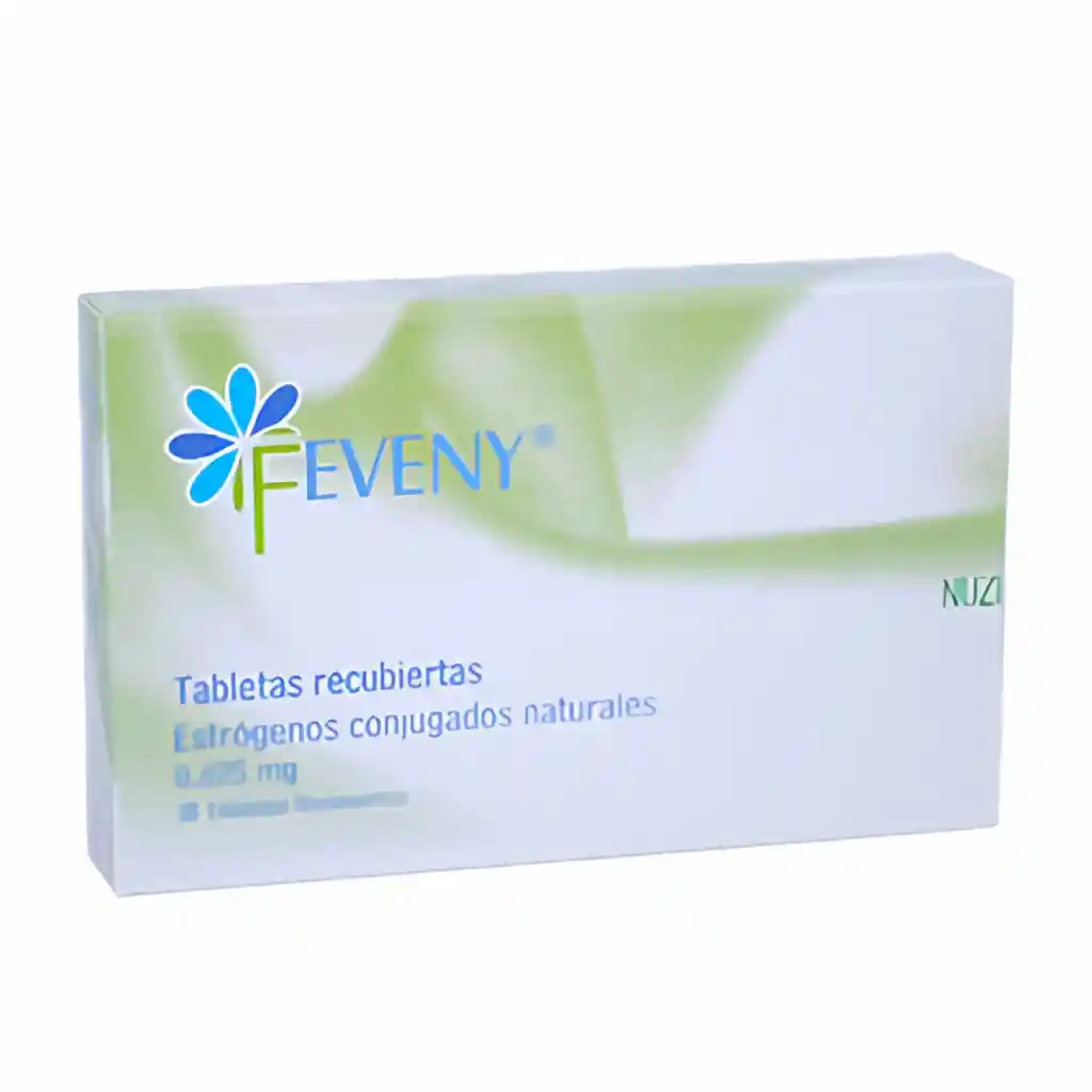 Feveny Estrógenos Conjugados 28 Tabletas (0.625 mg) Precio - Rappi