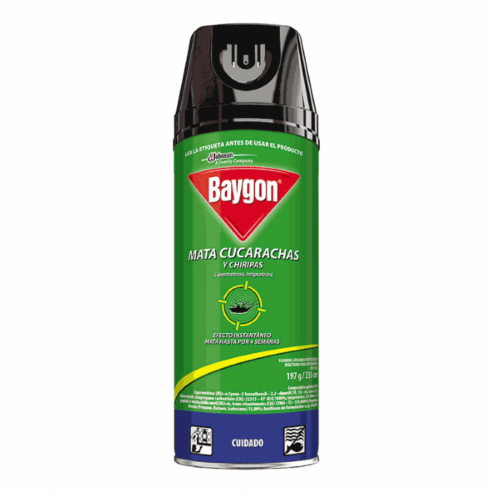 Baygon Insecticida Mata Cucarachas Verde en Aerosol - Rappi