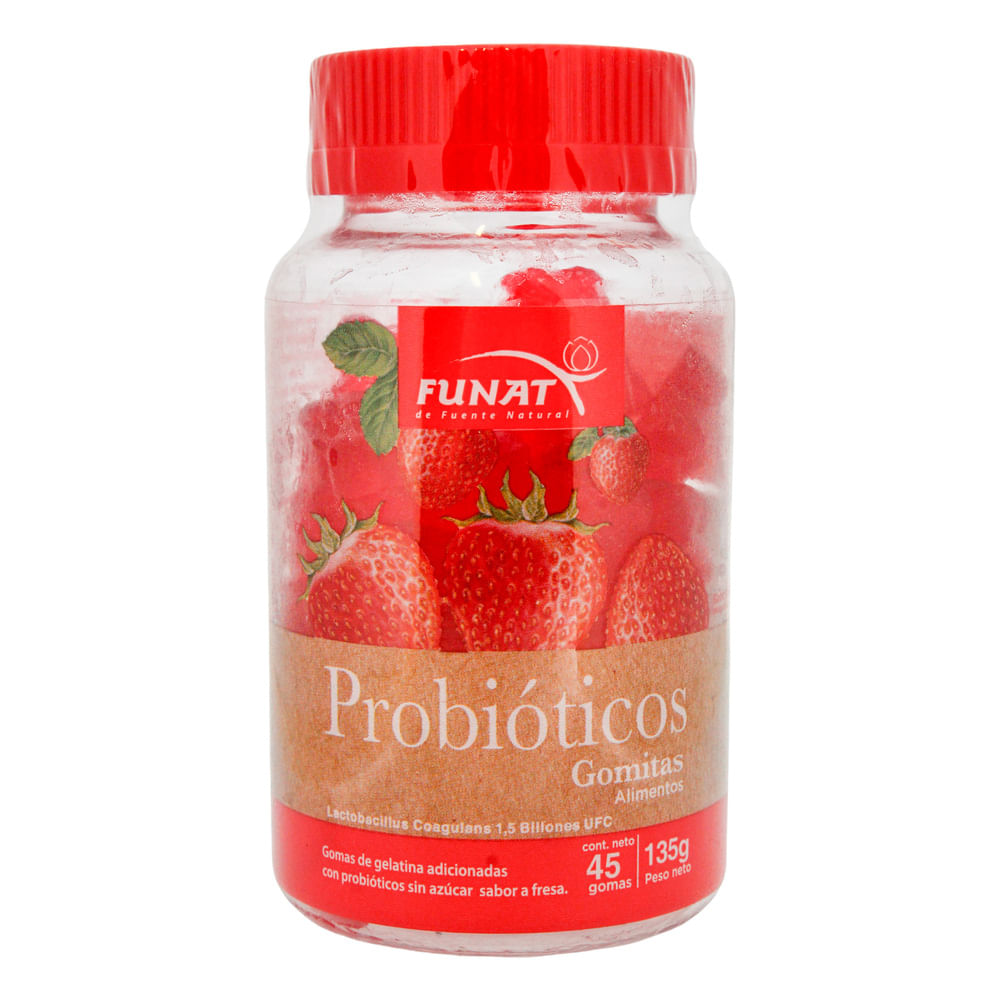 Funat Suplemento Alimenticio en Gomas con Probióticos Sabor a Fresa - Rappi