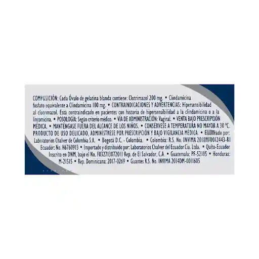 Vaginsol F Antibiótico (100 mg/200 mg) Óvulos Vaginales - Rappi