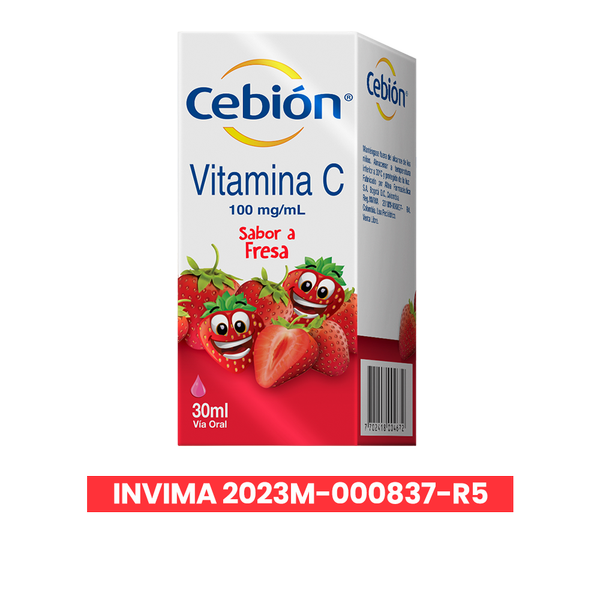 Cebión Vitamina C en Gotas para niños sabor a Fresa con 30ml desde $ 24.800