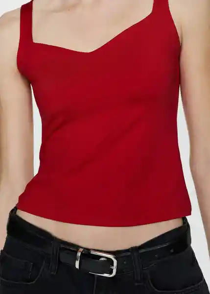 Top Rayo Rojo Talla 18 Mujer Mango - Rappi