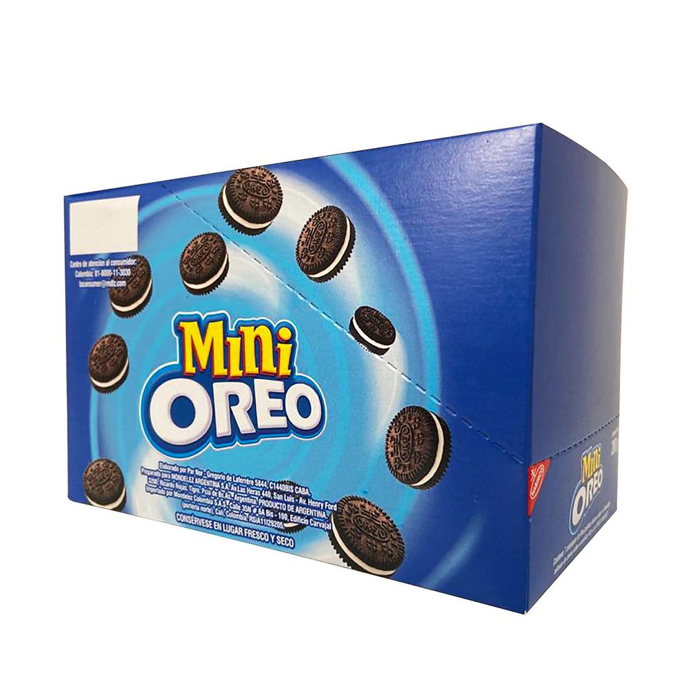Oreo Galletas Mini de Chocolate con Crema Sabor Vainilla - Rappi