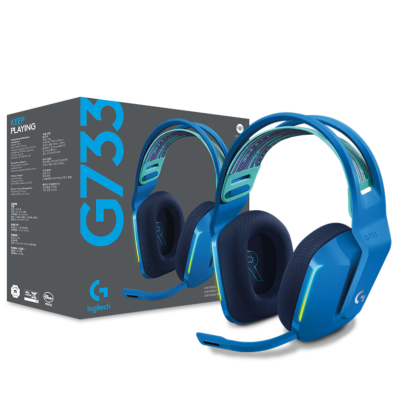 Diadema Gamer Inalámbrico Logitech G733 Azul RGB - Rappi