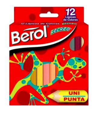 Caja de Colores Peque. Recreo BEROL- Uni Punta X12 Unds - Rappi