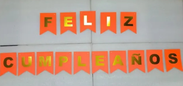 Festón Feliz Cumpleaños (letrero Guirnalda) Neón - Rappi