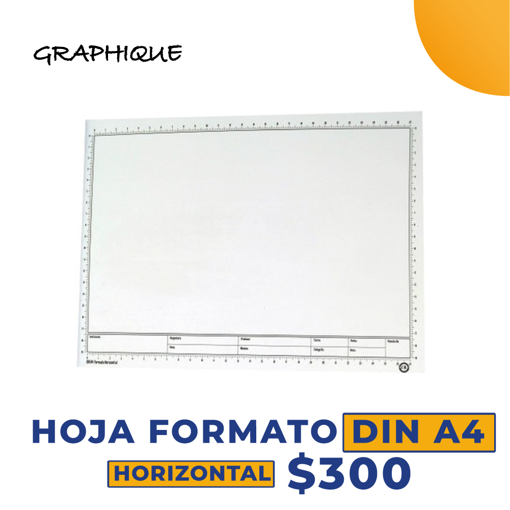 Hoja Formato Dina A4 Horizontal - Rappi