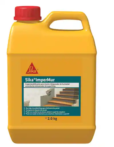 Sika Imper Mur Barrera impermeabilizante para humedad en muro 2kg - Rappi