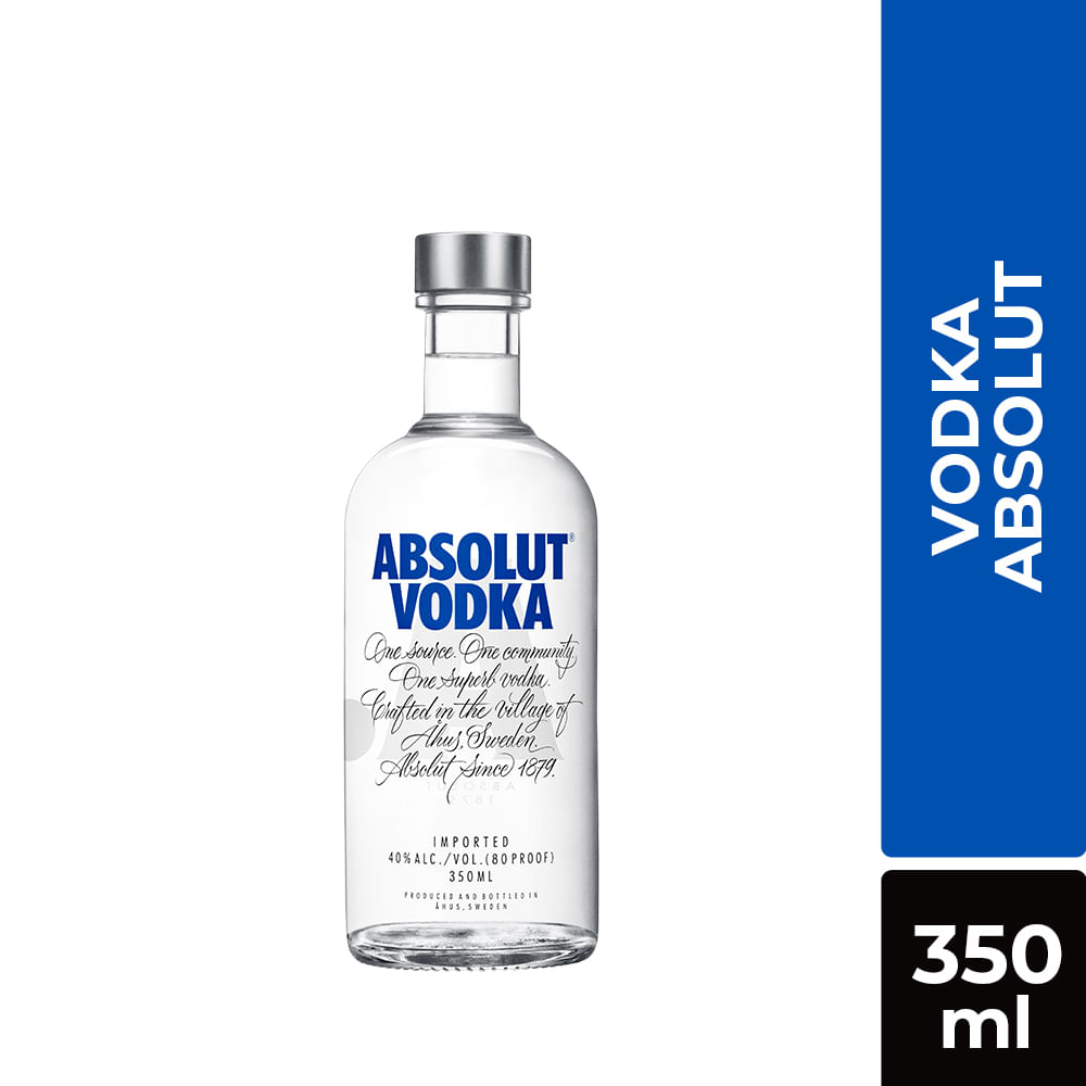 Absolut Vodka Media 350Ml - Rappi