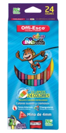 Color Colores Offi-esco Doble Punta Caja X 12 Unidades - Rappi