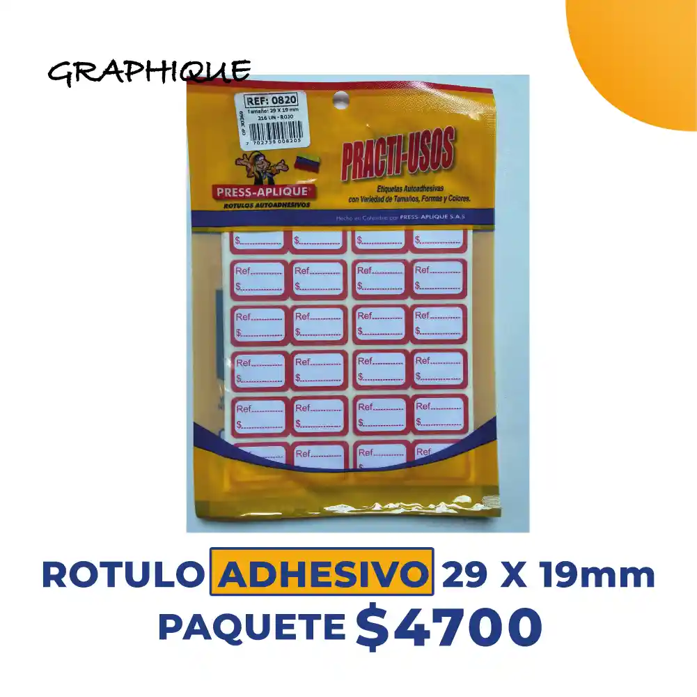 Rotulo Adhesivo 29 X 19mm Paquete - Rappi