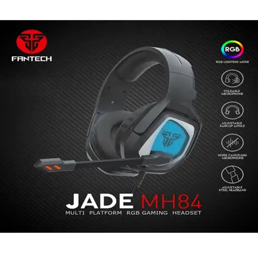 Audifonos Gamer Jade Mh84 Fantech, Rgb, Jack 3.5mm - Rappi