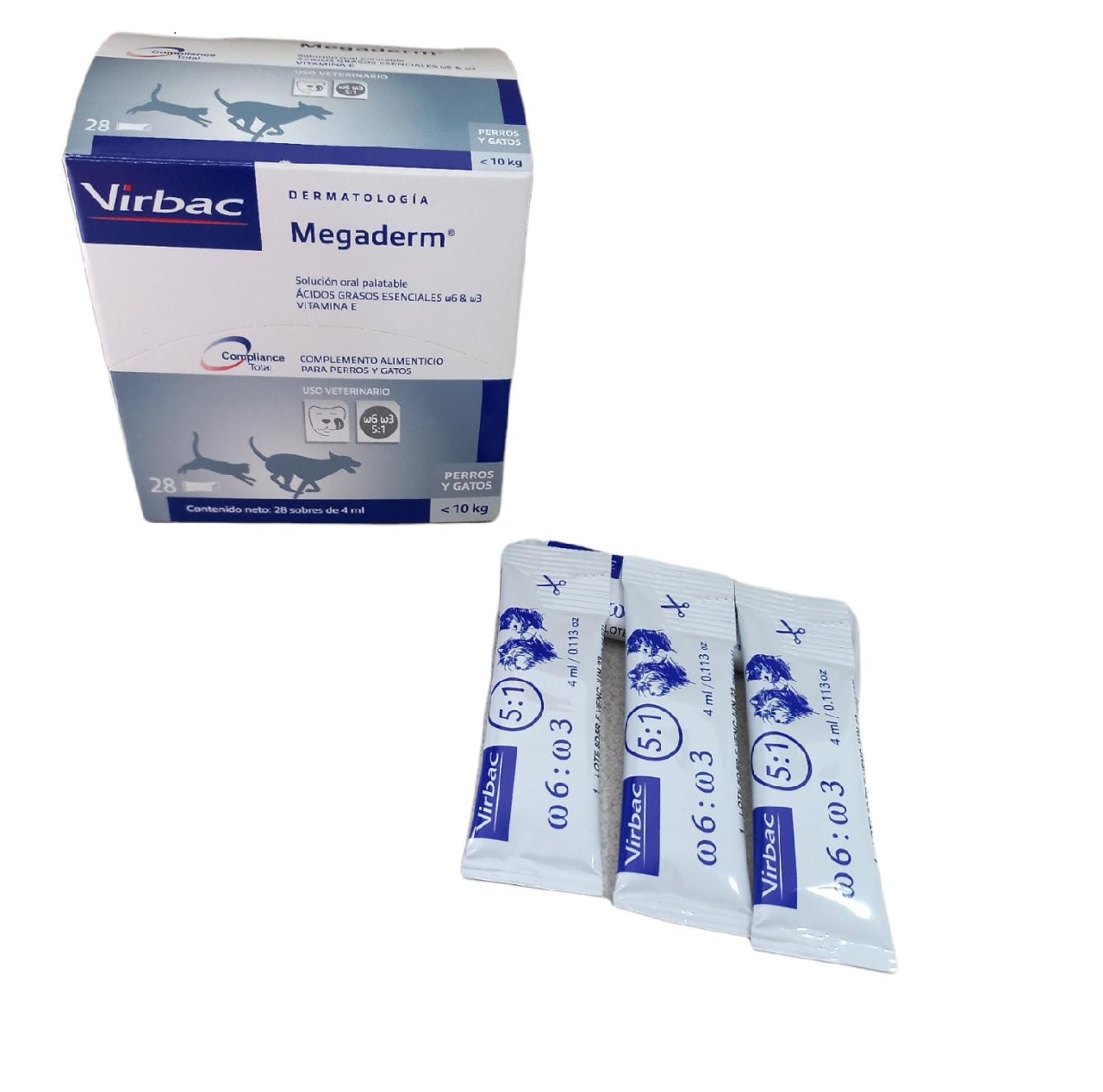 Megaderm Perros Y Gatos Menor De 10kg Sachet 4ml - Rappi