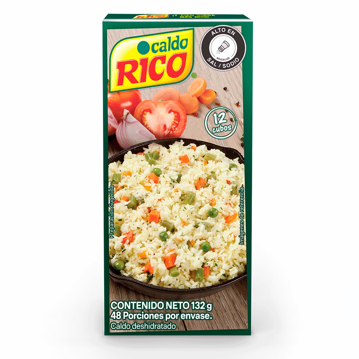 Caldo RICO deshidratado con verduras 12 cubos x 132g Precio - Rappi