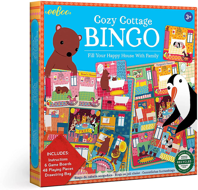 Bingo Para Niños Juego Didáctico Las Partes De La Casa Niñas - Rappi