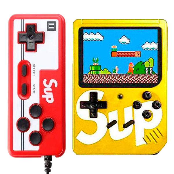 Juego Mini Consola Sup Game Box 400 In 1 Color Amarillo - Rappi