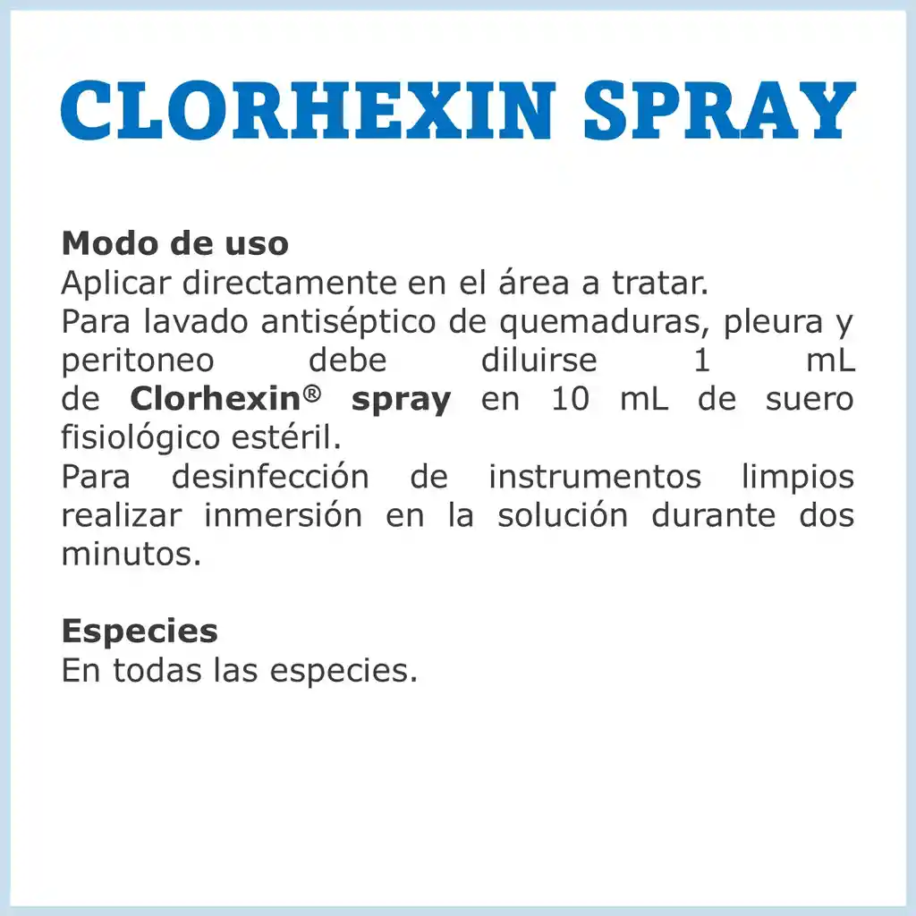 Clorhexin Spray Frasco X 120 Ml - Rappi