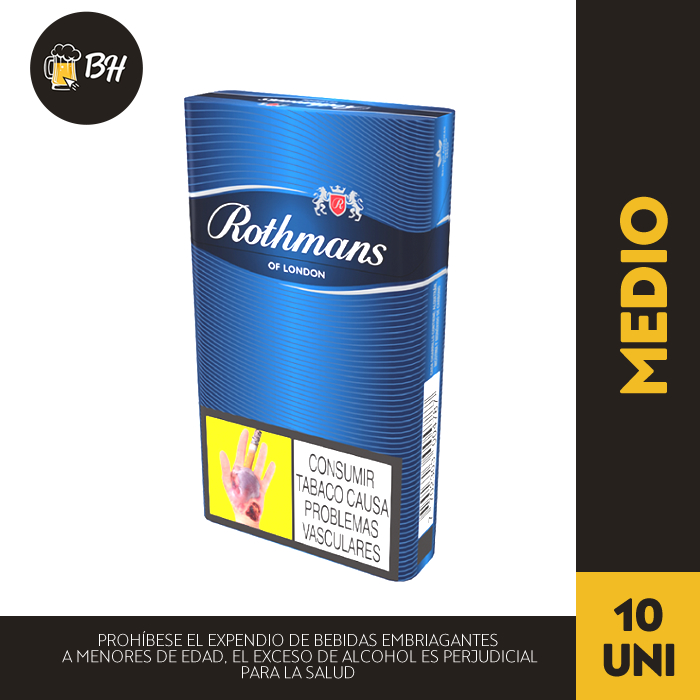 cigarrillos Rothmans azul medio - Rappi