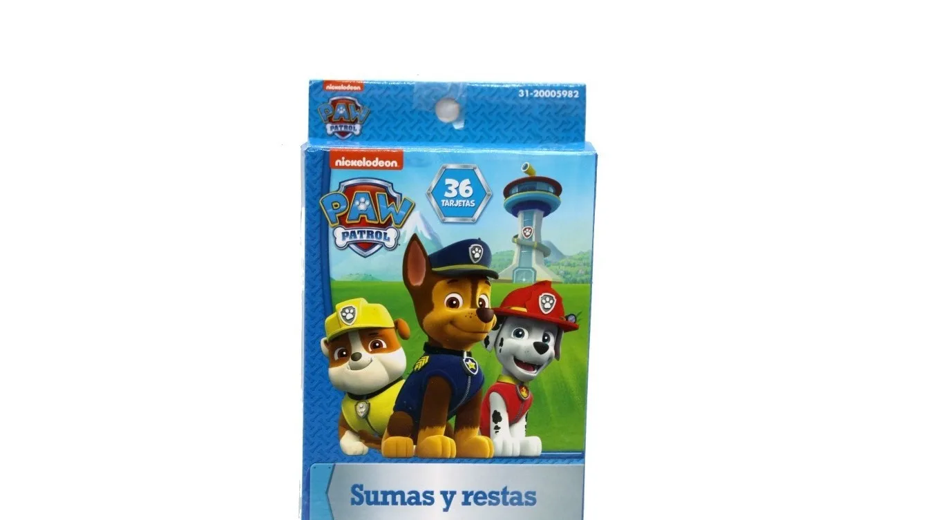Paw Patrol Sumas Y Restas 36 Tarjetas - Rappi