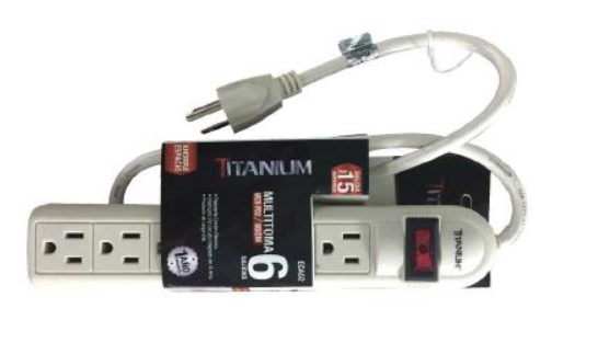 Multitoma De Seis Salidas X 0.85metros Marca Titanium - Rappi