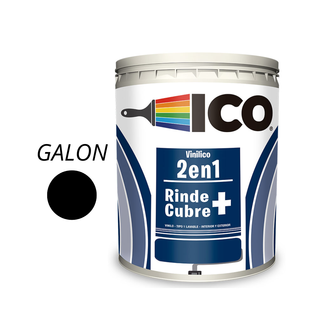 Vinilo Negro Tipo 1 Ico Galon Lavable - Rappi