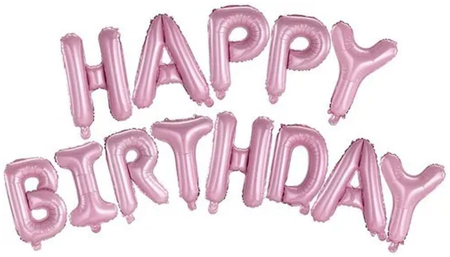 Globo Feliz Cumpleaños Happy Birthday Rosado Letras 40 Cm - Rappi