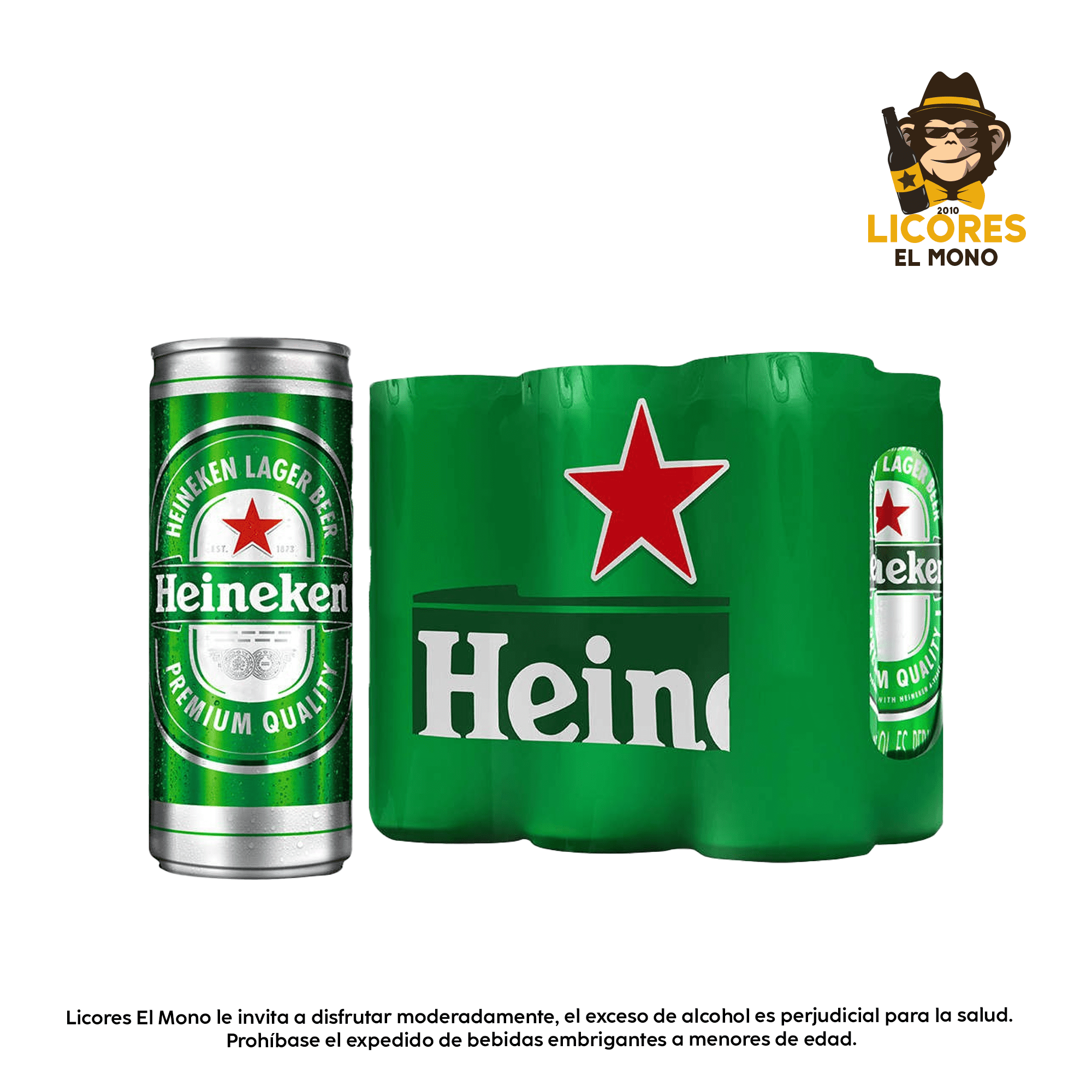 Cerveza Heineken Six Pack Lata - Rappi
