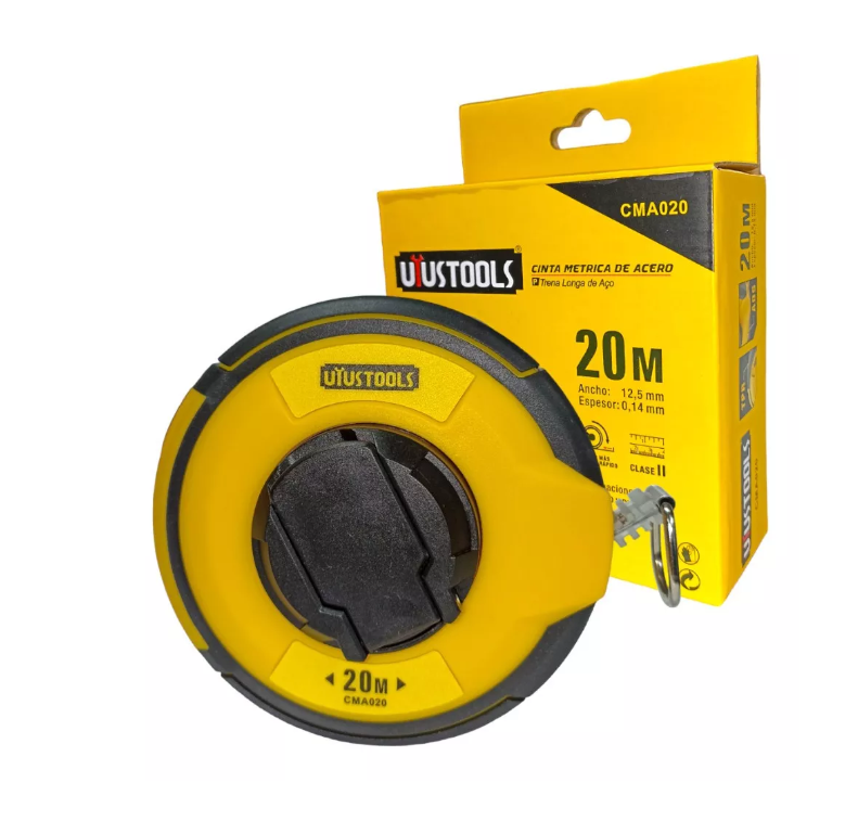 Decametro Cinta Metrica Metalica X 20 Metros Uyustools - Rappi