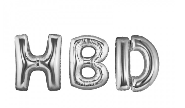 Letras Metalizadas Inflables Hbd Plateada - Rappi