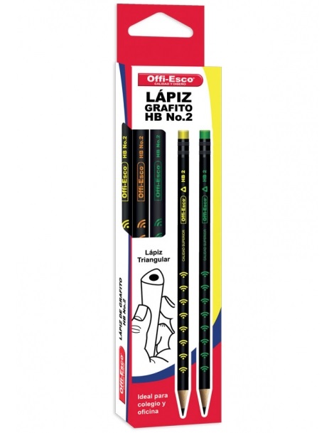 Lapiz Triangular Grafito Hb#2 Caja X 12 - Rappi