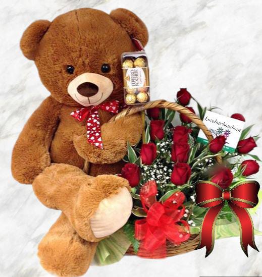 Ancheta Oso Blanco O Cafe Segun Existencia. 60 Cm De Puro Amor San Valentin - Rappi