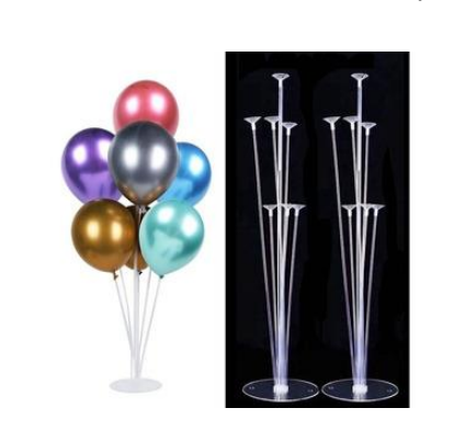 Base Para Globos 7 Puestos + 7 Globos R12 De Varios Colores - Rappi