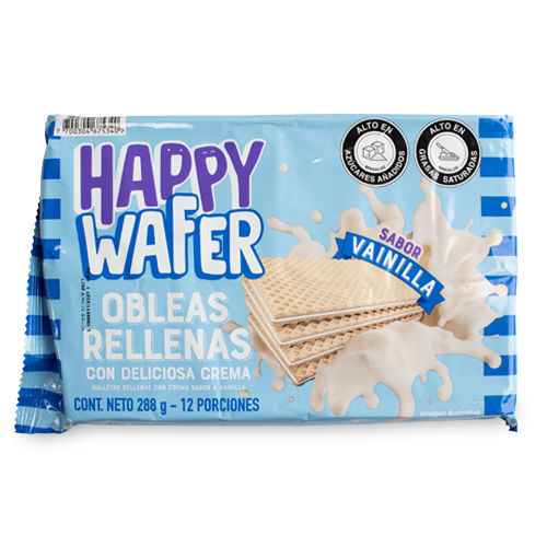 Galletas Happy Wafer Vainilla Pack X12 - Rappi
