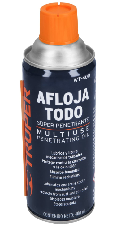 Aceite Lubricante Aflojatodo En Aerosol X 400 Ml Truper - Rappi
