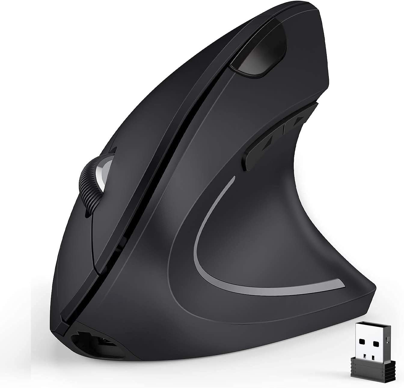 Mouse Vertical Inalambrico Recargable S6000 | Tipo C | 6 Bot - Rappi