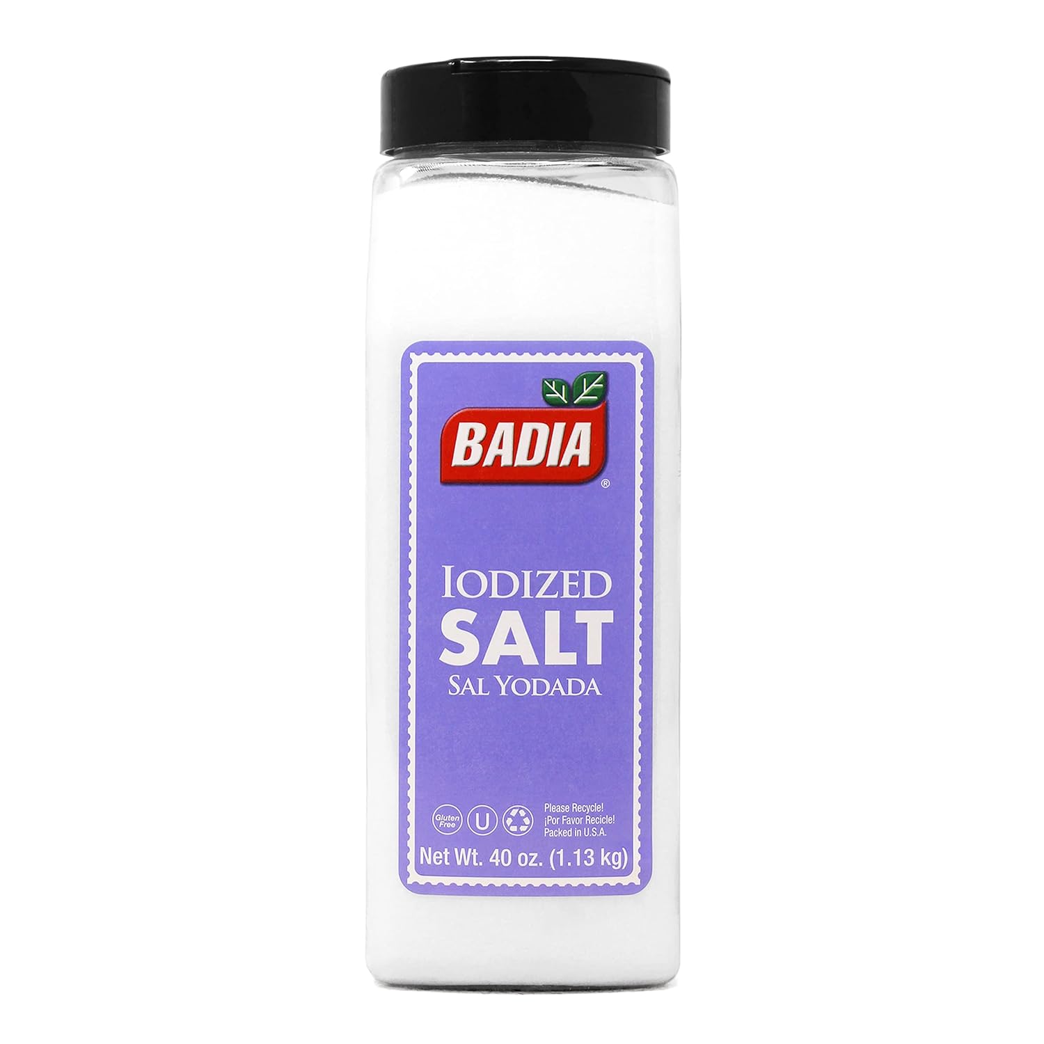 Badia Sal Yodada – Iodized Sal Gluten Free 1.13 Kg (40 Oz.) - Rappi