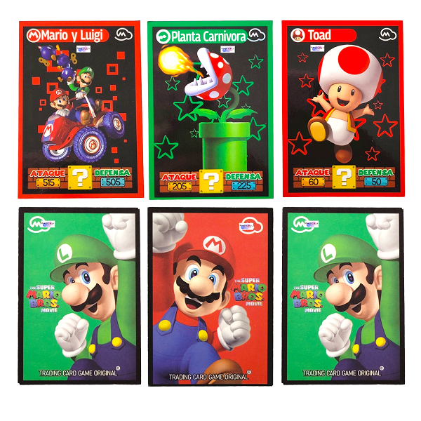 50 Sobres Cartas Super Mario Bross The Movie Coleccionables ...