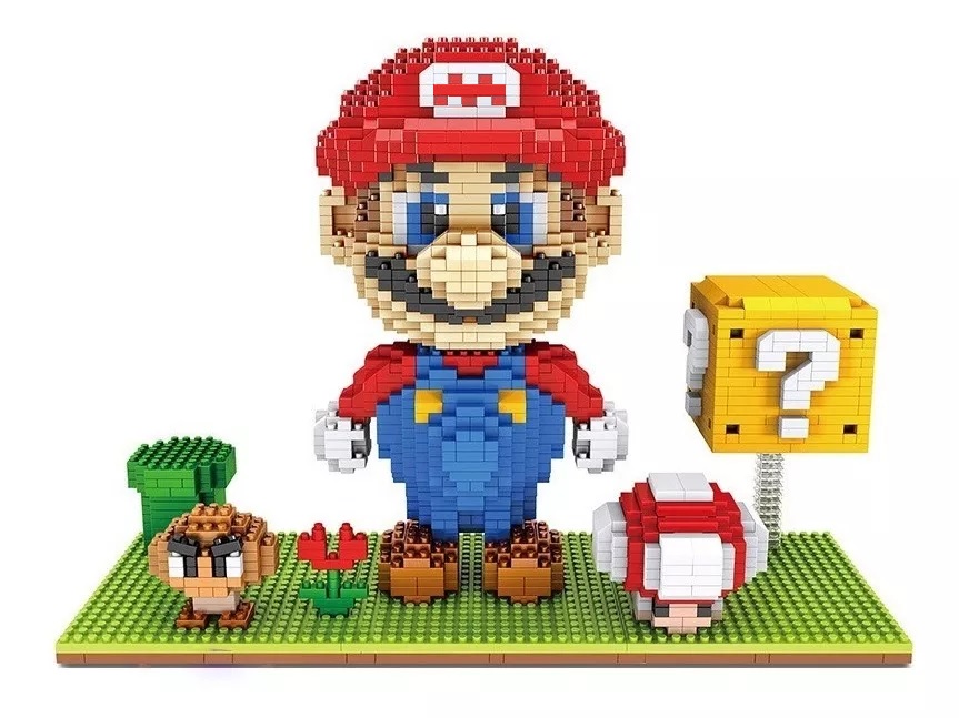 Figura Armable Mario Bros 2000 Fichas Bloques Blocks Zms - Rappi
