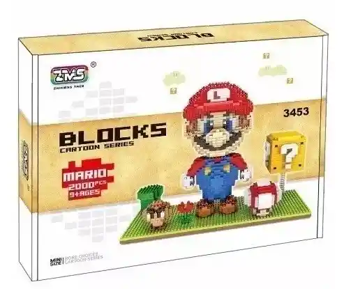 Figura Armable Mario Bros 2000 Fichas Bloques Blocks Zms - Rappi