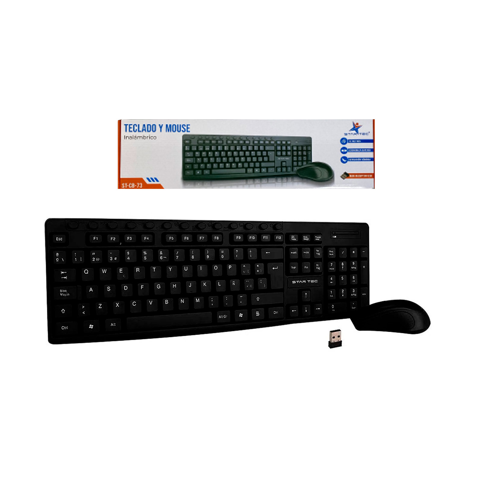 Combo Teclado Y Mouse Inalambrico Startec - Rappi