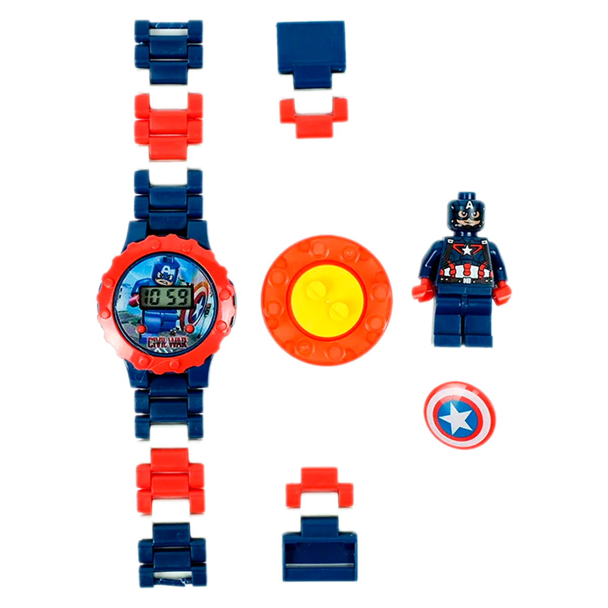 Reloj Digital + Muñeco Armable Fichas Bloques Niños Aleatorio - Rappi