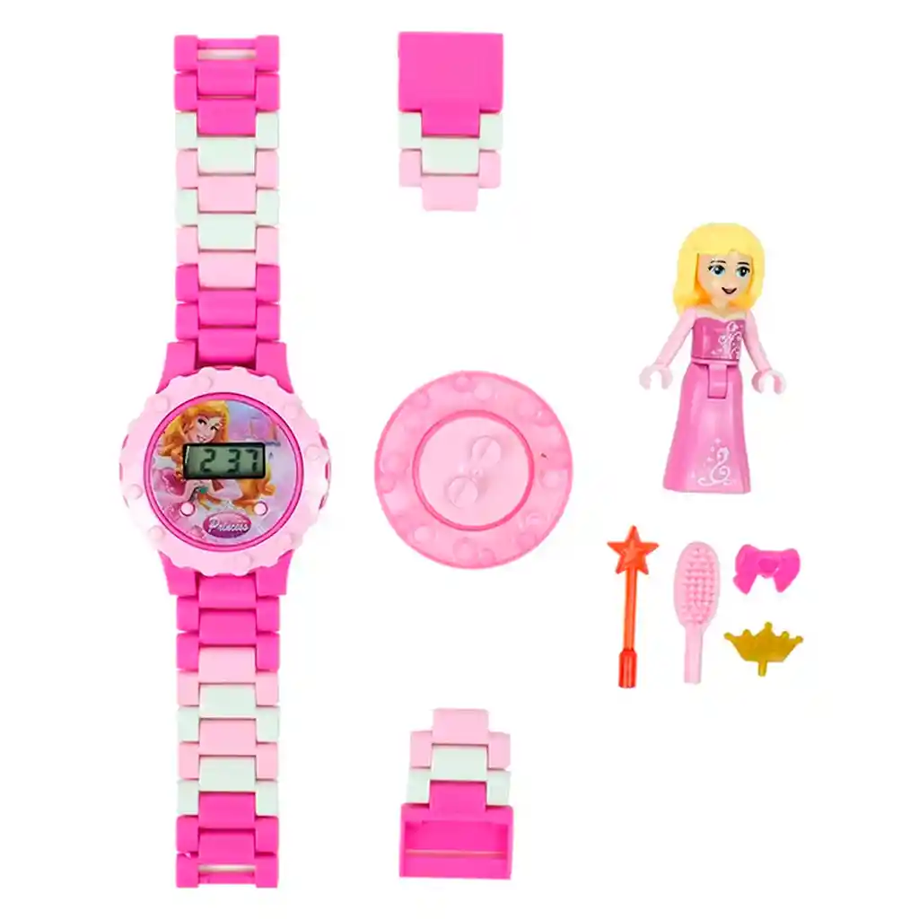 Reloj Digital + Muñeco Armable Fichas Bloques Niñas Aleatorio - Rappi