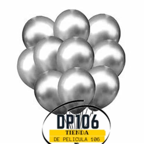 Globos Plata Cromado X 50 Und - Rappi