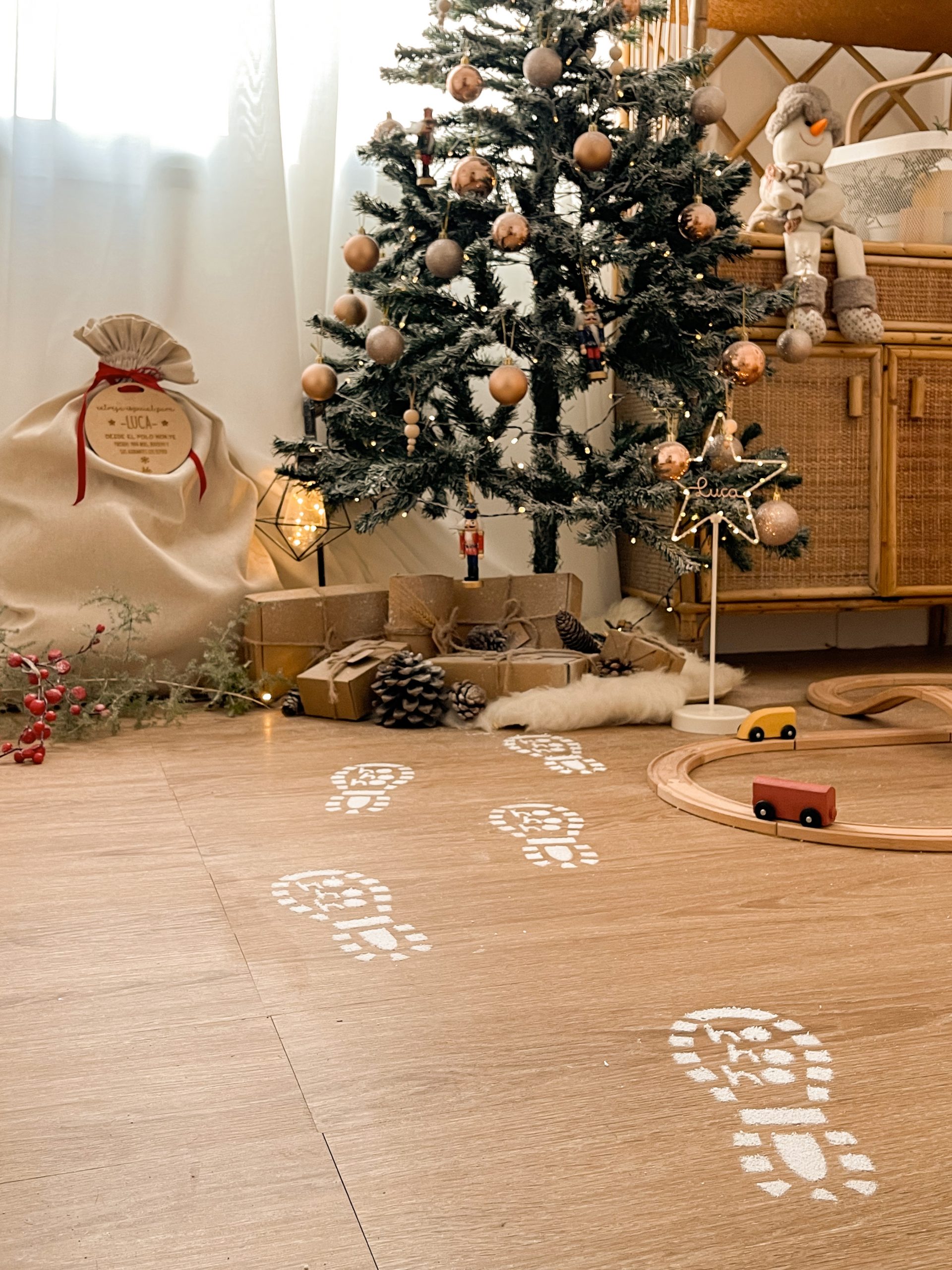 Huellas De Santa Claus Papa Noel Navidad Decoracion - Rappi