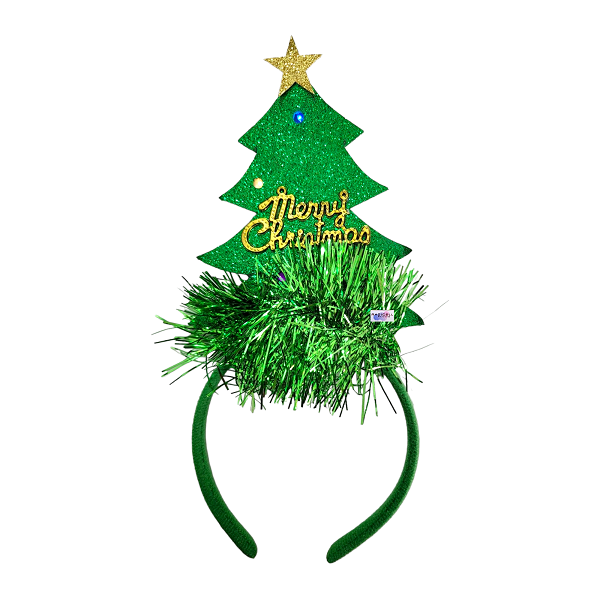 Balaca Navideña Diadema Navidad Árbol Con Luz - Rappi