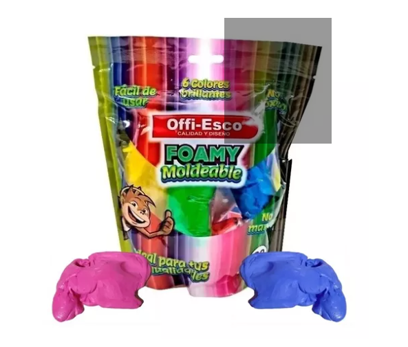 Masa Moldeable Fomi Foamy Moldeable X6 Colores - Rappi