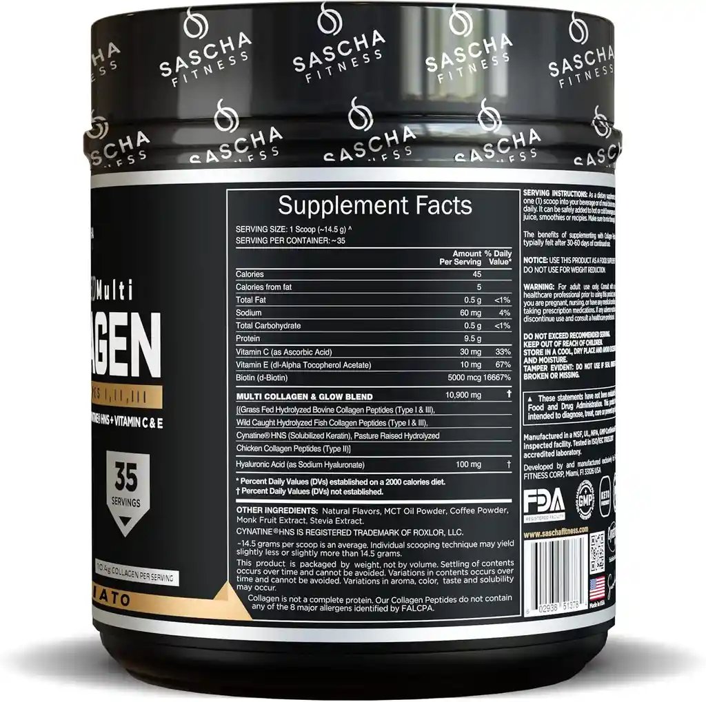 Colageno Hidrolizado Sascha Fitness Caramel Macchiato - Rappi