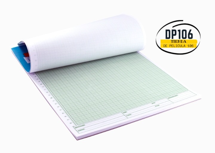 Block De Papel Milimetrado Tamaño Oficio / Hoja Milimetrica X 25 Hojas ...